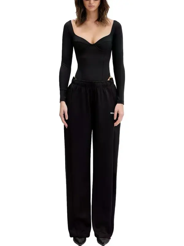 Vetements Logo Print Track Pants - Black