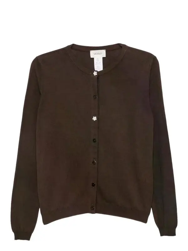 VICOLO Button-up Cardigan - Brown