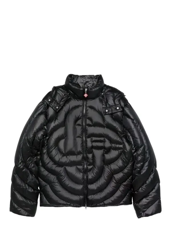 Casablanca Logo Motif Quilted Jacket - Black