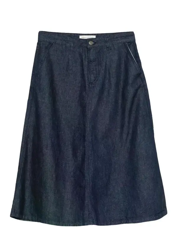 Marc O'polo A-line Denim Midi Skirt - Blue