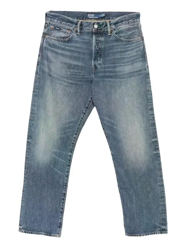 Polo Ralph Lauren Belt-loop Buttoned Jeans - Blue