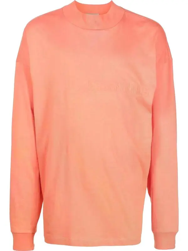 Fear Of God Logo-embossed Long-sleeve T-shirt - Orange