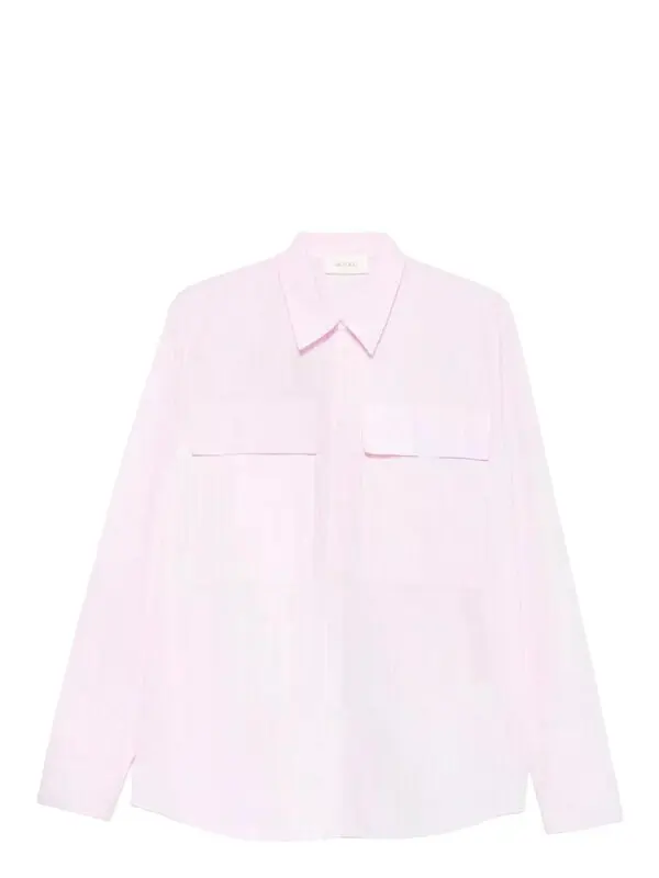 VICOLO Vertical Stripe Shirt - Pink