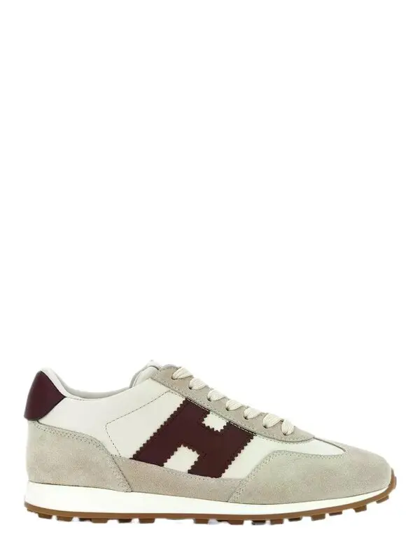 Hogan Athletic Sneakers With Suede And Nappa Leather - Neutrals