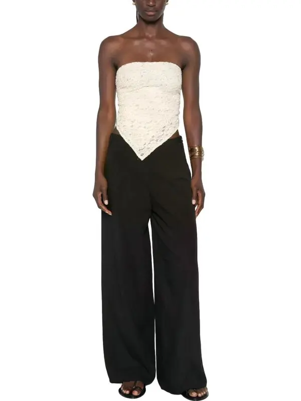 SIR. Beatrice Pleated Wide-leg Trousers - Black