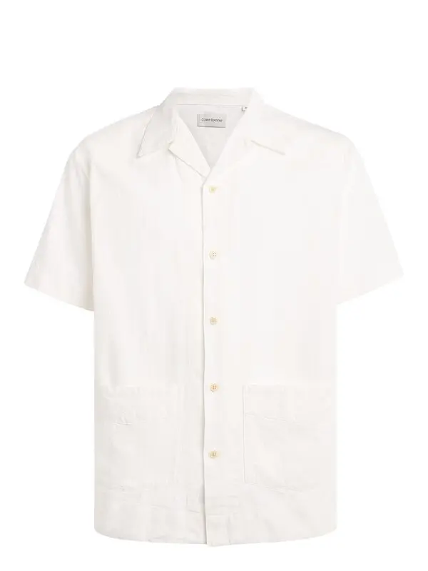 Oliver Peoples Cotton Cuban Shirt - White