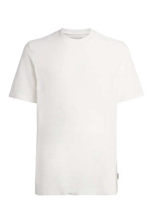 Oliver Peoples Organic Cotton Rib-knit Lynton T-shirt - Beige