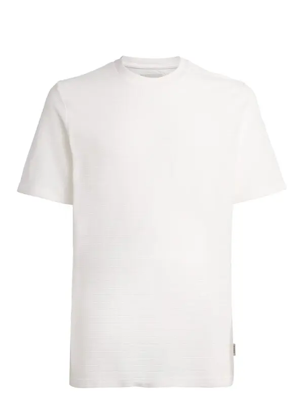 Oliver Peoples Organic Cotton Rib-knit Lynton T-shirt - Beige