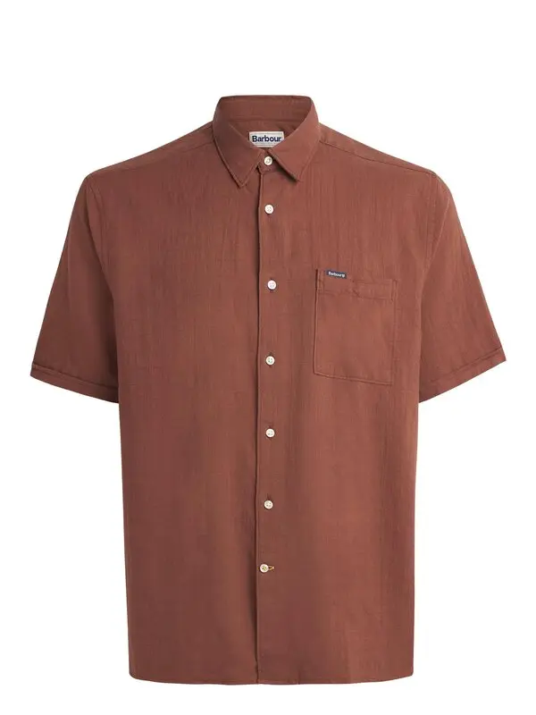 Barbour Cotton Ripstop Kingswood Shirt - Brown