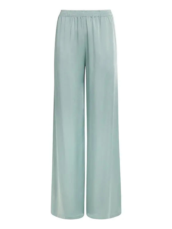 Fabiana Filippi Satin Beaded Trousers - Green