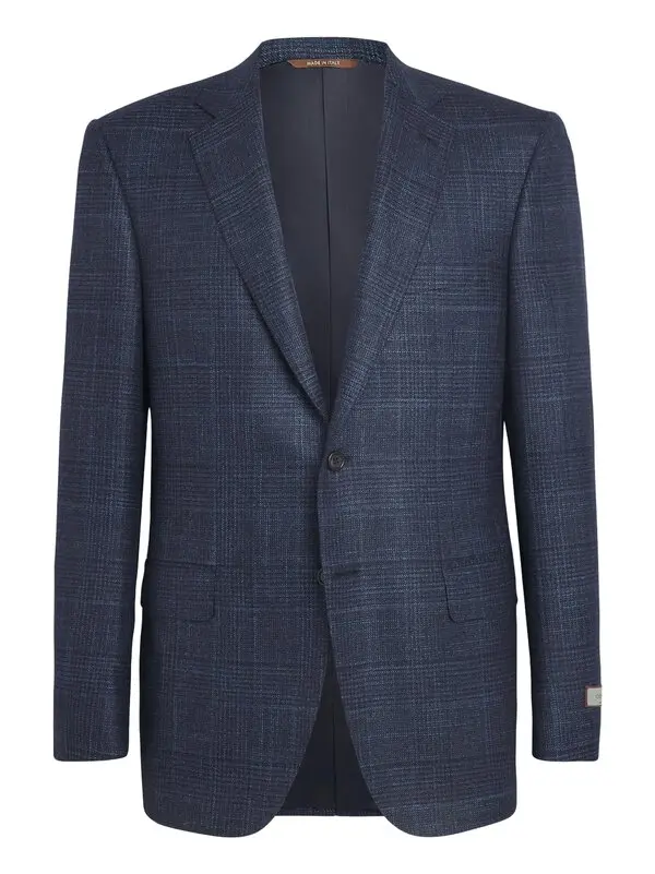 Canali Wool-cashmere-silk Blazer - Navy