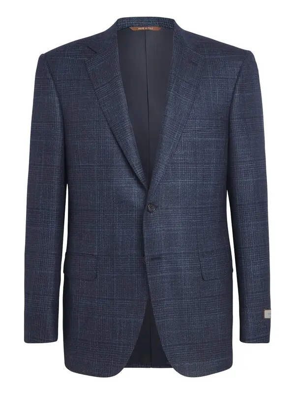 Canali Wool-cashmere-silk Blazer - Navy
