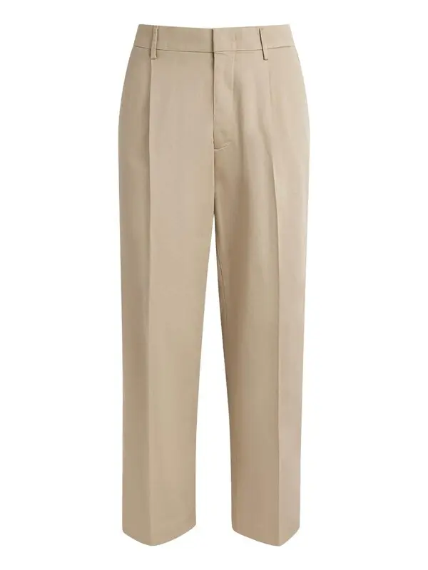NN.07 Stretch-organic Cotton Kay Pleated Trousers - Beige