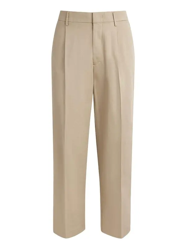 NN.07 Stretch-organic Cotton Kay Pleated Trousers - Beige