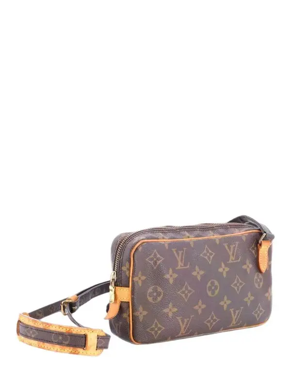 LOUIS VUITTON Monogram Canvas Pochette Marly Bandouliere Bag - Brown