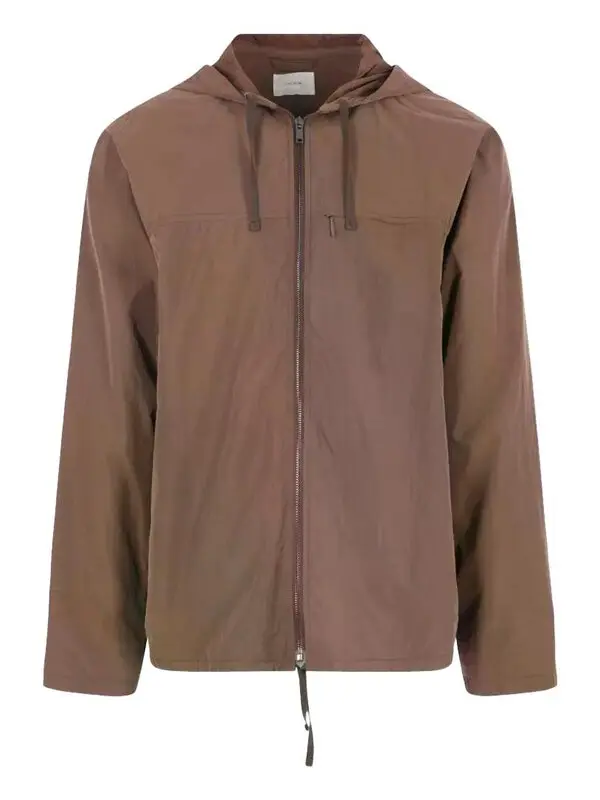 THE ROW Zip-up Hooded Windbreaker Jacket - Brown