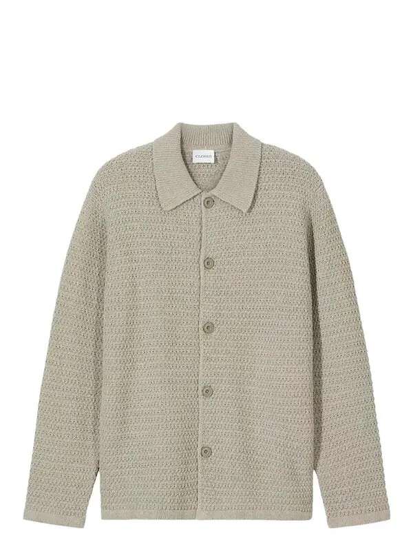 Closed Waffle-knit Button-up Cardigan - Neutrals