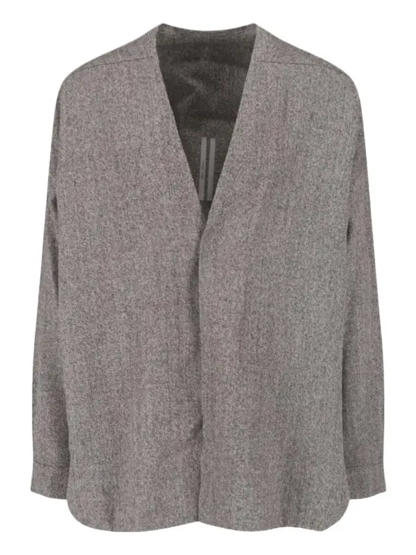 Rick Owens V-neck Long-sleeved Casual Jacket - No