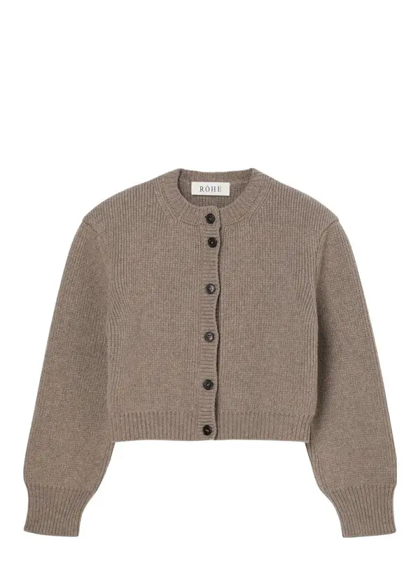 RÓHE Single-breasted Cardigan - Gray