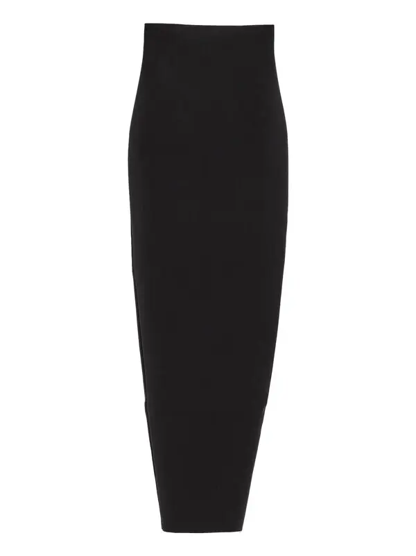Rick Owens Zipper Slit Skirt - Black
