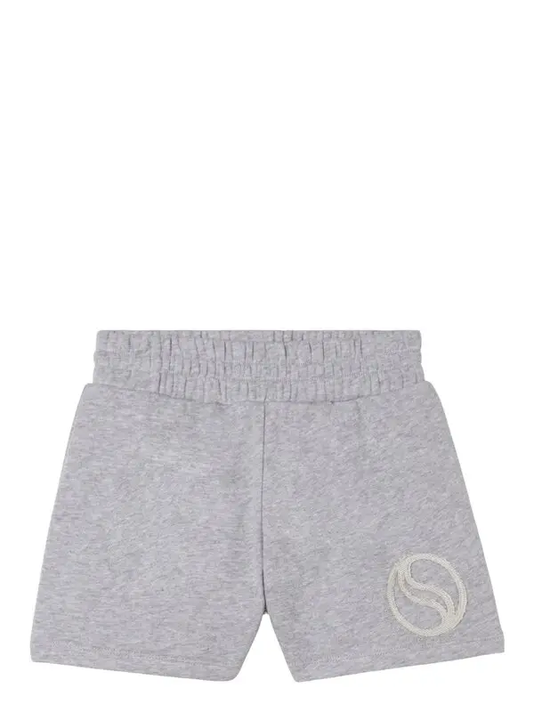 Stella McCartney Logo Detail Elasticated Waist Shorts - Grey