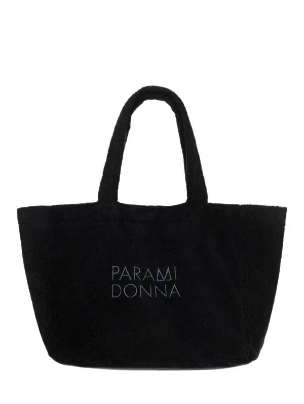 PARAMIDONNA Logo-embroidered Tote Bag - Black