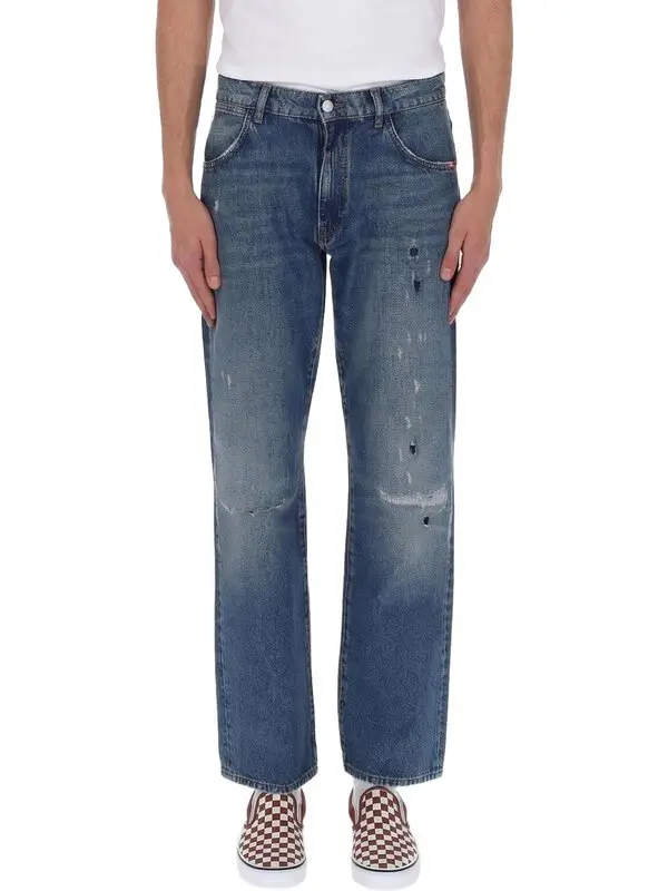 AMISH SUPPLIES Straight Cotton Jeans - Denim