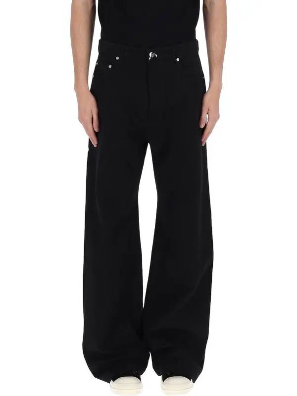 Rick Owens Cotton Flared Jeans - Black