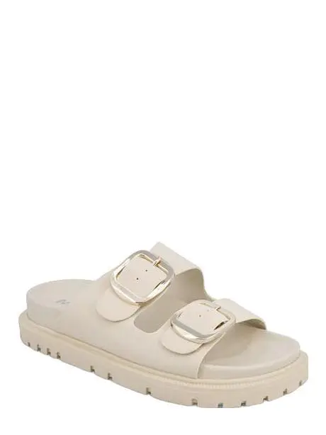 Mia Alttar Slide Sandals With Buckled Straps - Seashell