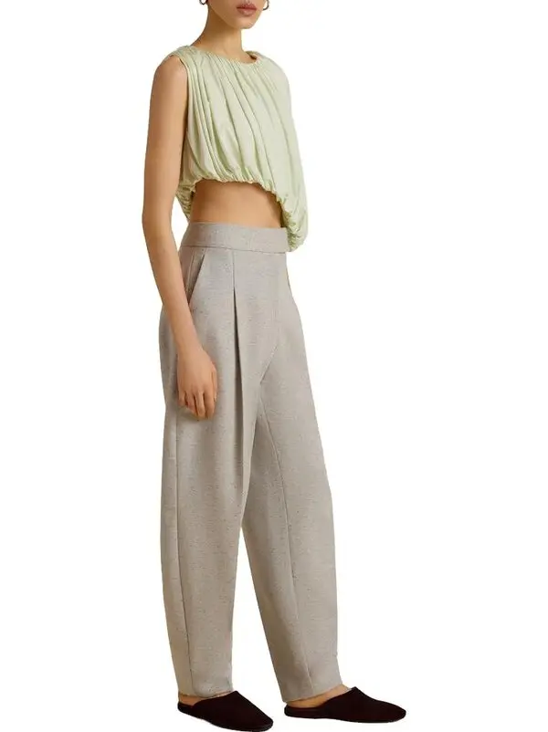 Marina Moscone Gathered Draped Top - Hemlock