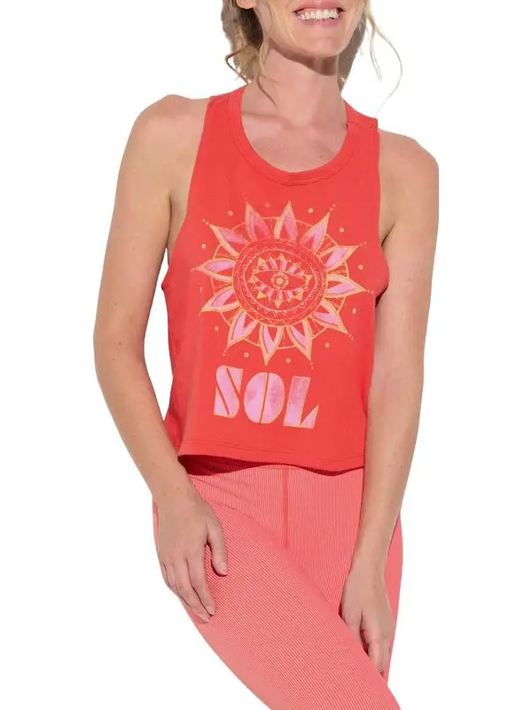 Spiritual Gangster Sol Comet Tank - Sunset Red