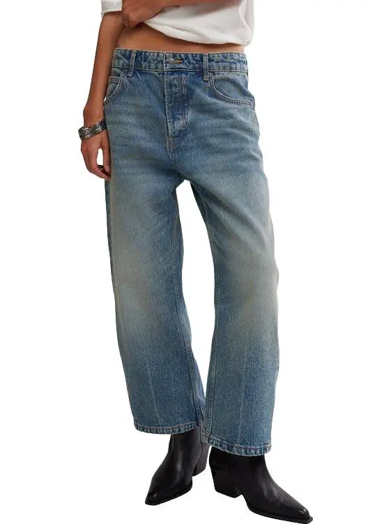 Free People Deep Trance Low Rise Boyfriend Jeans - From Beyond