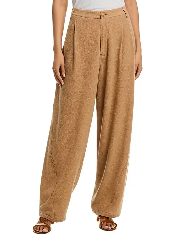 DARKPARK Phebe Wool Wide Leg Pants - Camel