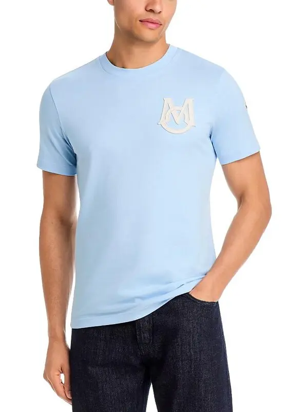 Moncler Short Sleeve Tee - Light Blue