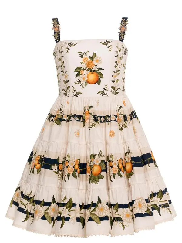 Agua Bendita Lima Valle Tiered Mini Dress - Multicolor