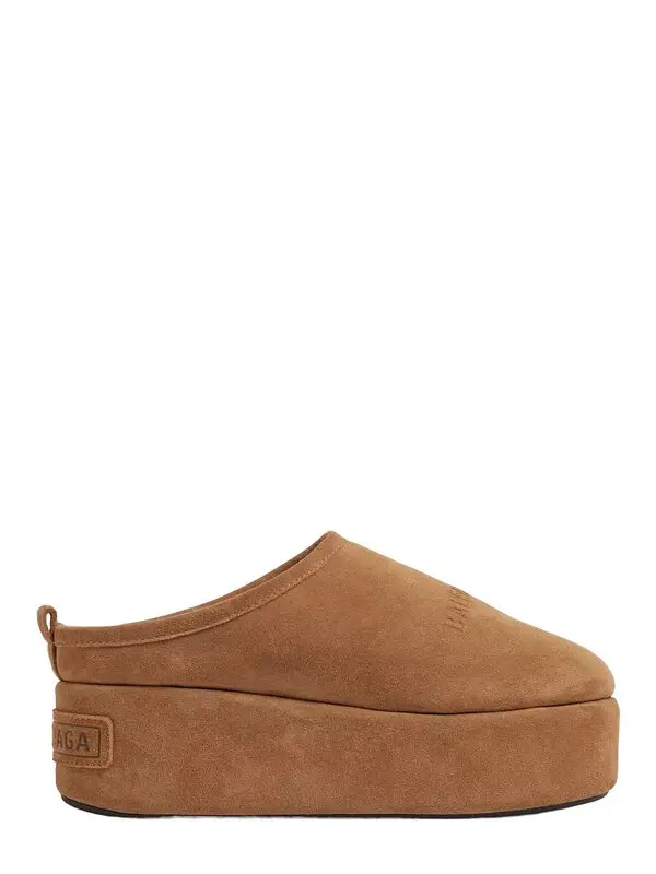 Balenciaga Soft Platform Mules - Brown