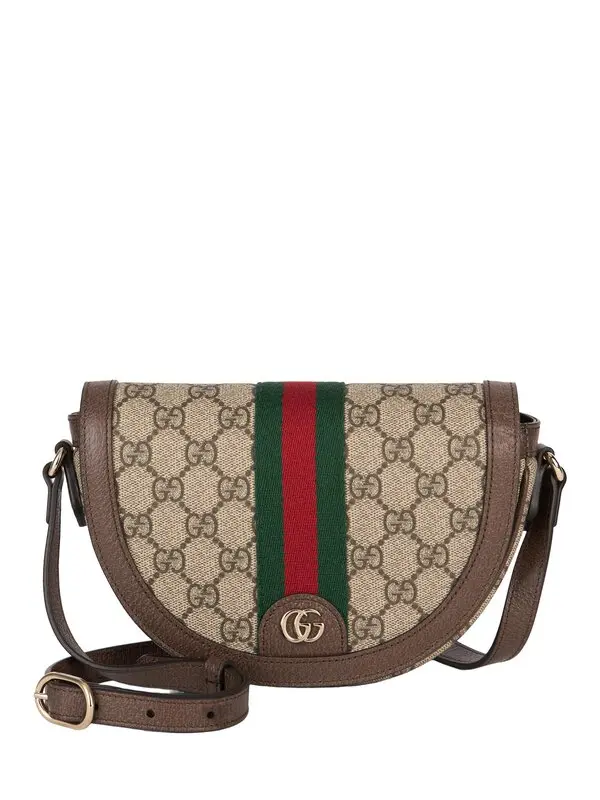 Gucci Mini Crescent Shoulder Bag - Beige