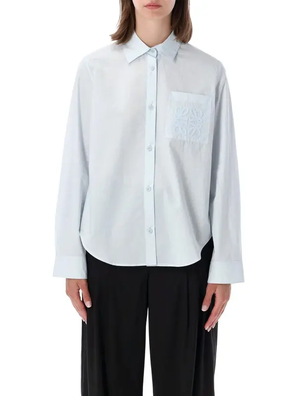Loewe Cotton Blend Shirt - Blu