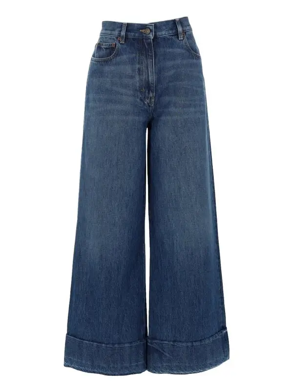 Valentino Garavani Mini Five-pocket Jeans - Denim