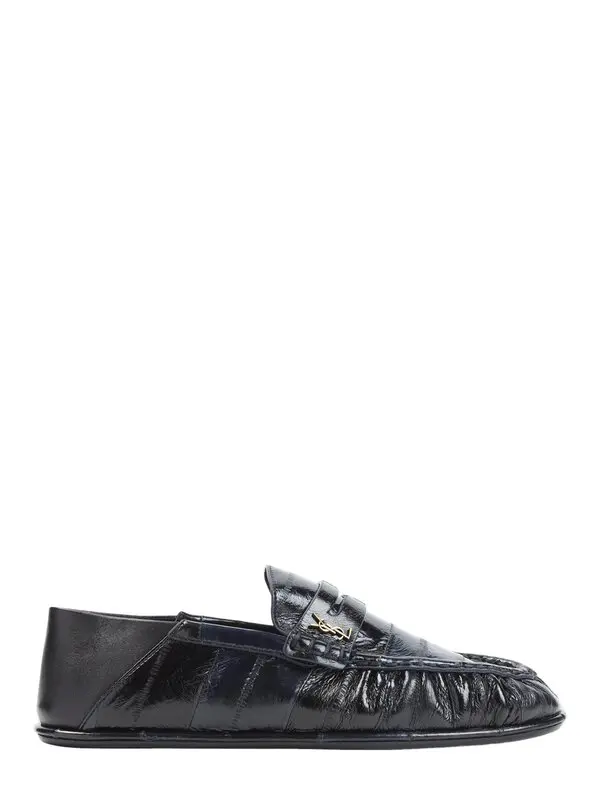 Saint Laurent Leather Loafer - Blue