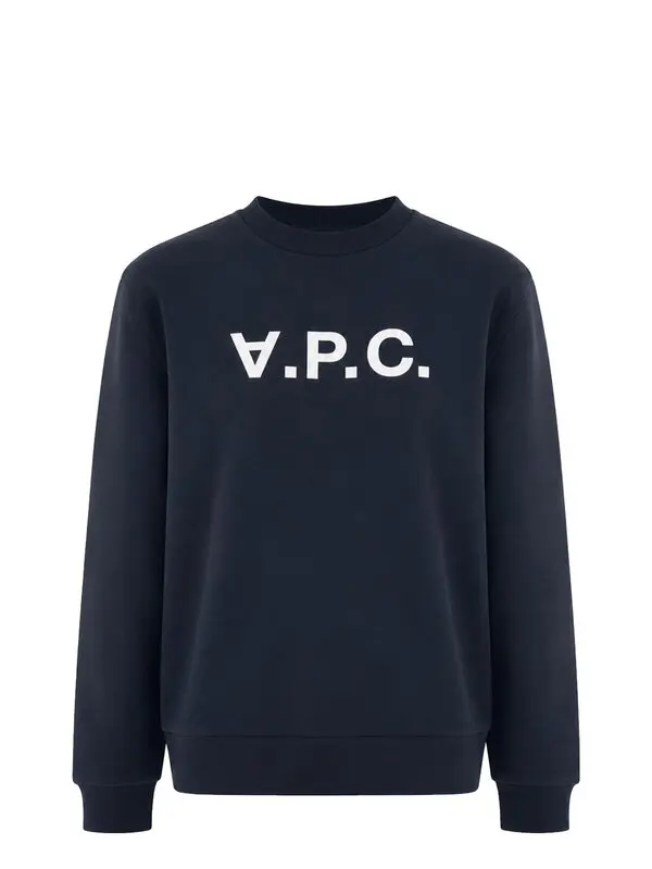 A.p.c. Crewneck Sweatshirt With Logo - Multicolour