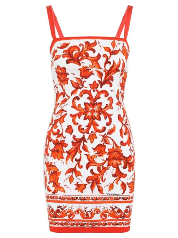 Dolce & Gabbana Floral Print Mini Dress - Multicolour