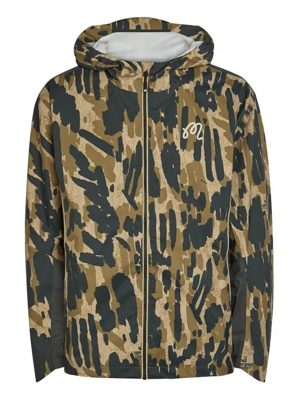 MALBON Waterproof Camouflage Hooded Nylon Jacket - Multicoloured