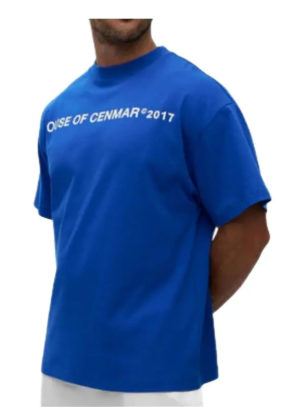 HOUSE OF CENMAR Printed T-shirt - Blue