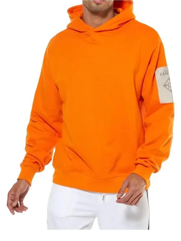 HOUSE OF CENMAR Logo Patch Hoodie - Orange