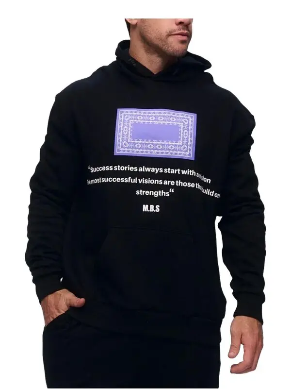 HOUSE OF CENMAR Graphic Hoodie - Black