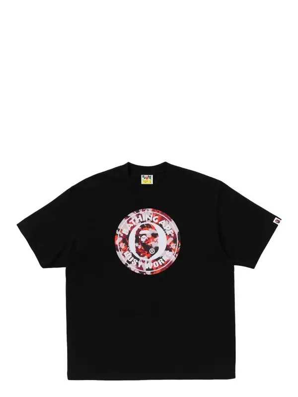 A BATHING APE Map Camo Busy Works Relaxed Fit T-shirt - Black