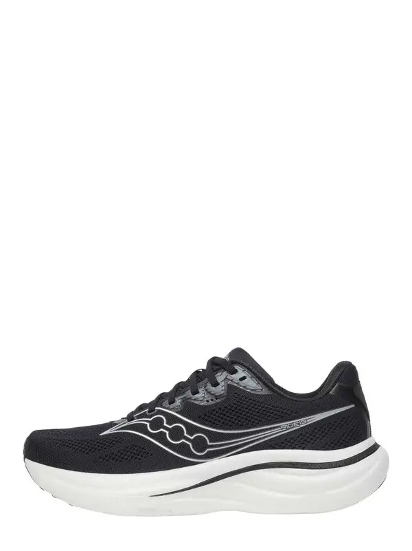 Saucony Ride 19 Athletic Sneakers - Black/silver