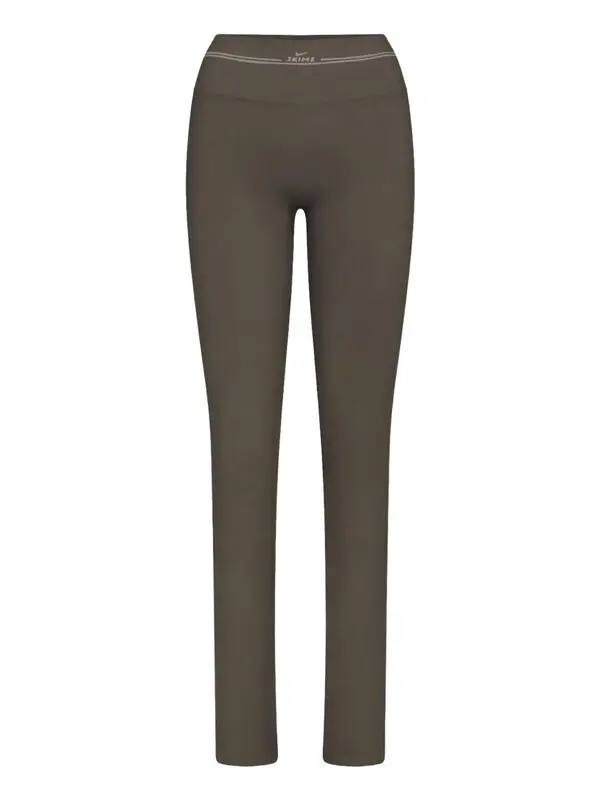 Nike X Skims Ribbed Seamless 34 Straight Legging - Dusty Oakmoss