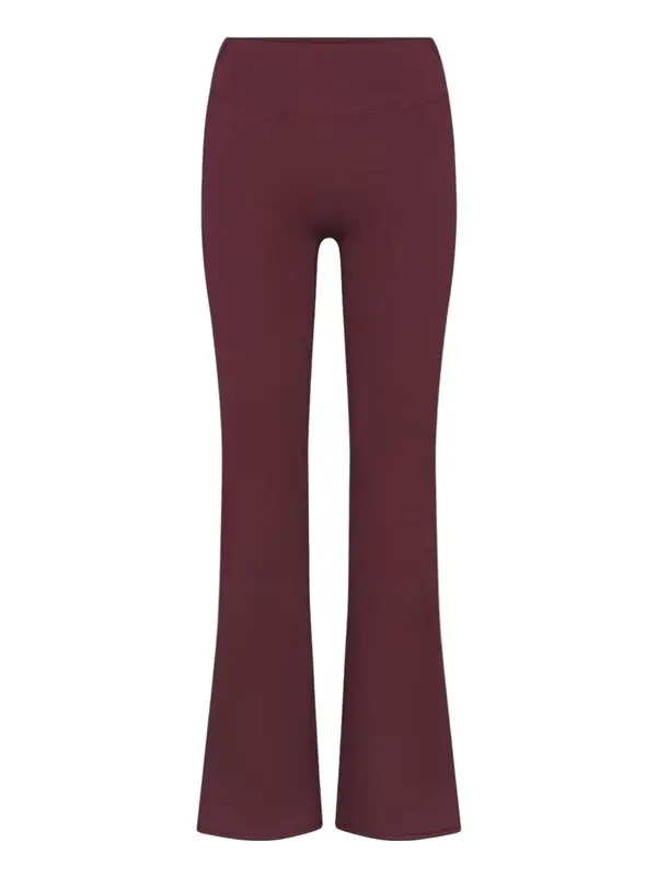 Nike X Skims Matte High-waisted Slim Flared Leggings - Currant